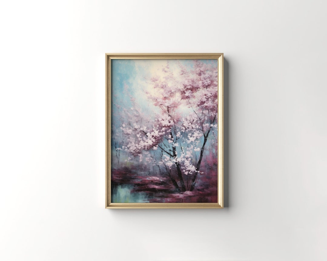 Plum Tree Poster Digital Printable Wall Art Instant Download White ...