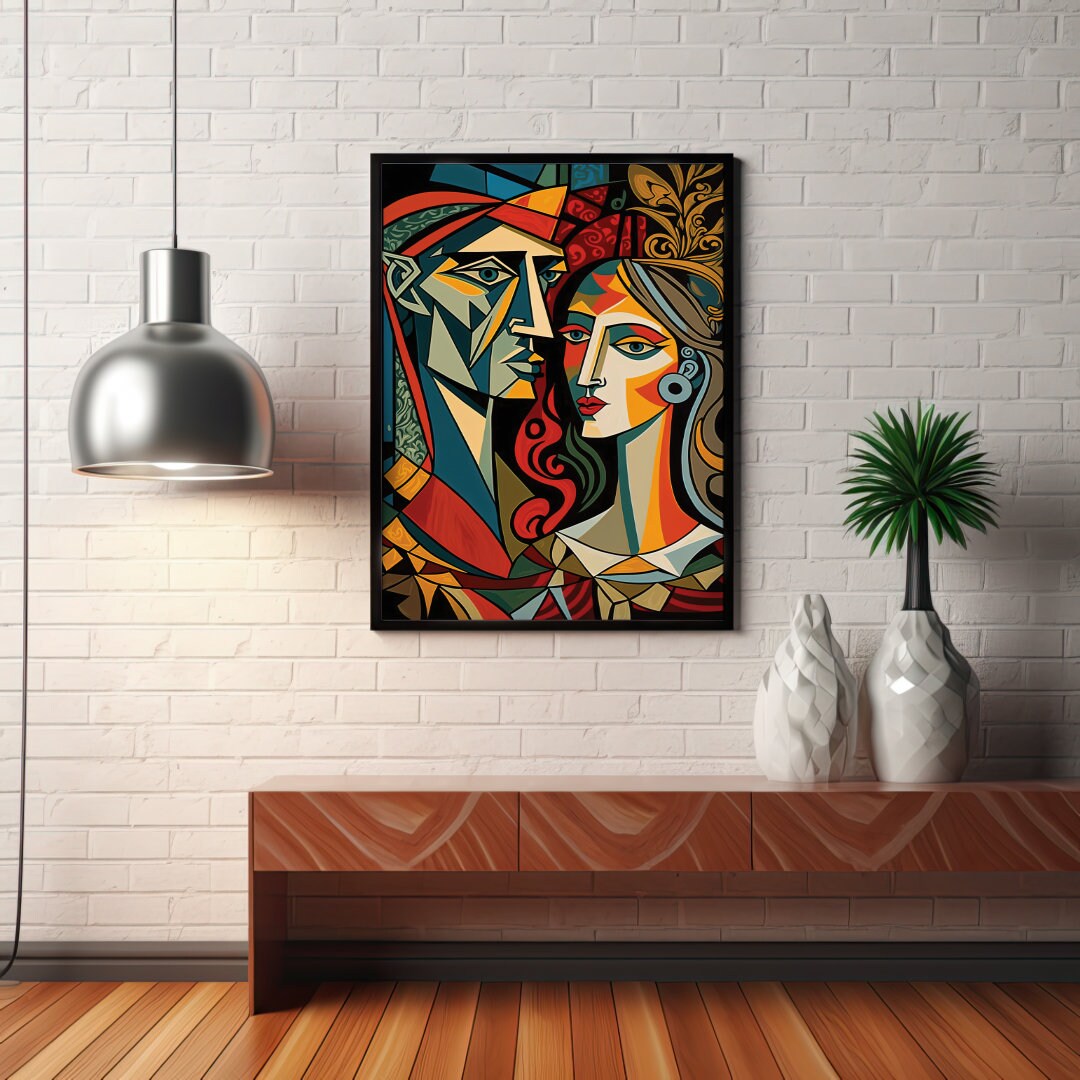 Picasso Royal Couple Portrait Digital Printable Wall Art Print Instant ...