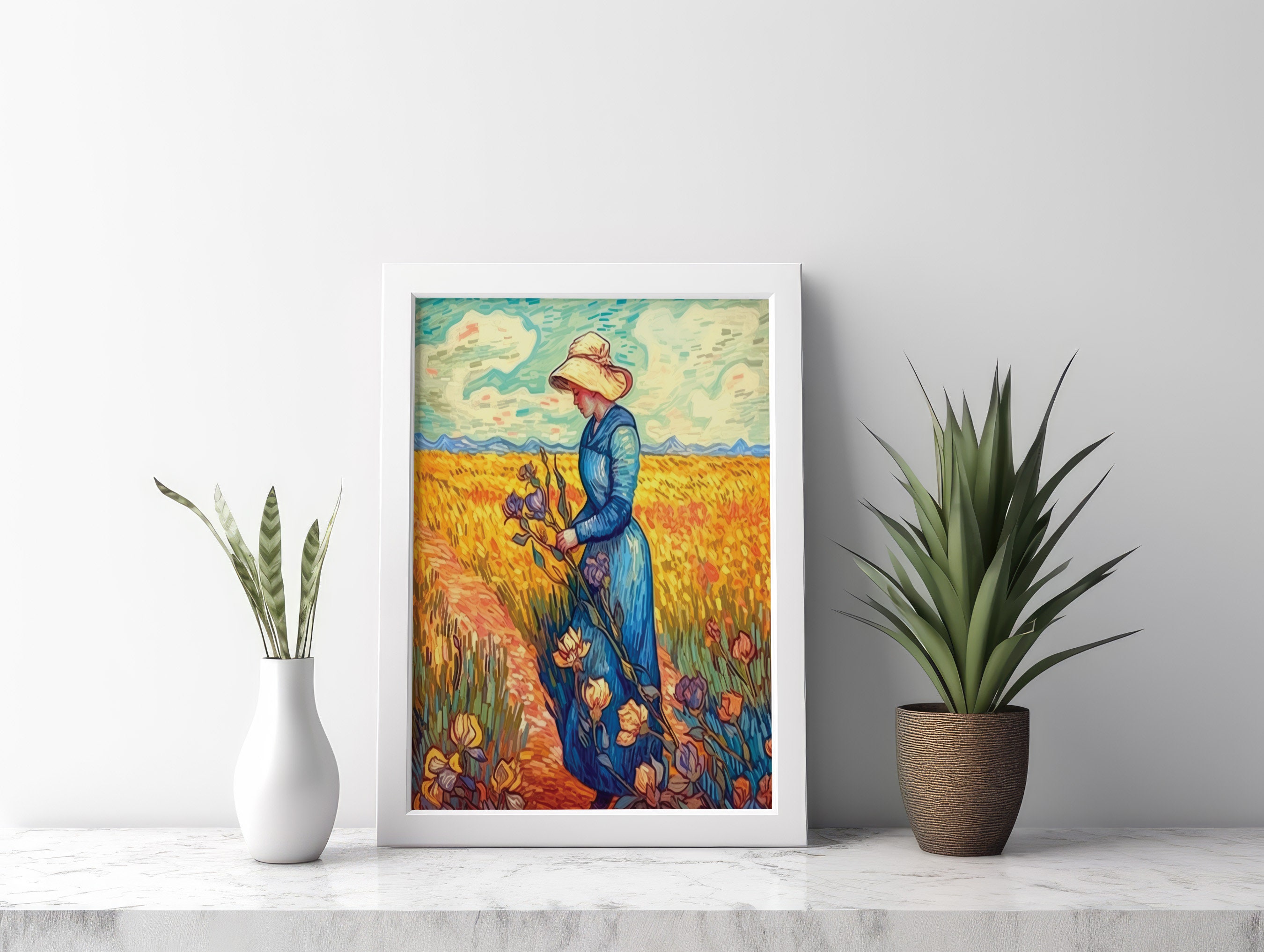 Vincent Van Gogh Women Painting Digital Printable Art Instant Download ...