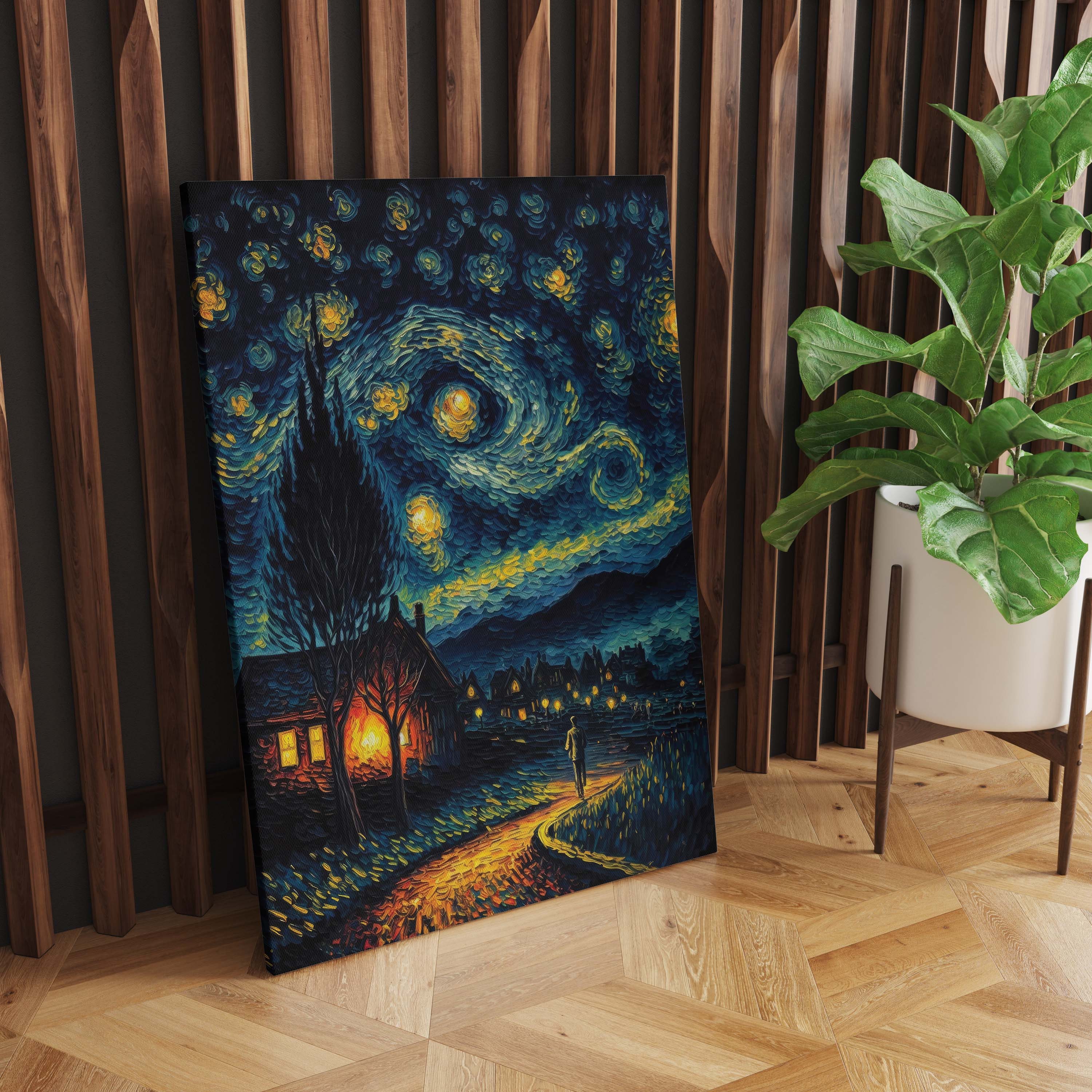 The Starry Night Sky Van Gogh Oil Painting Digital Printable Wall Art ...