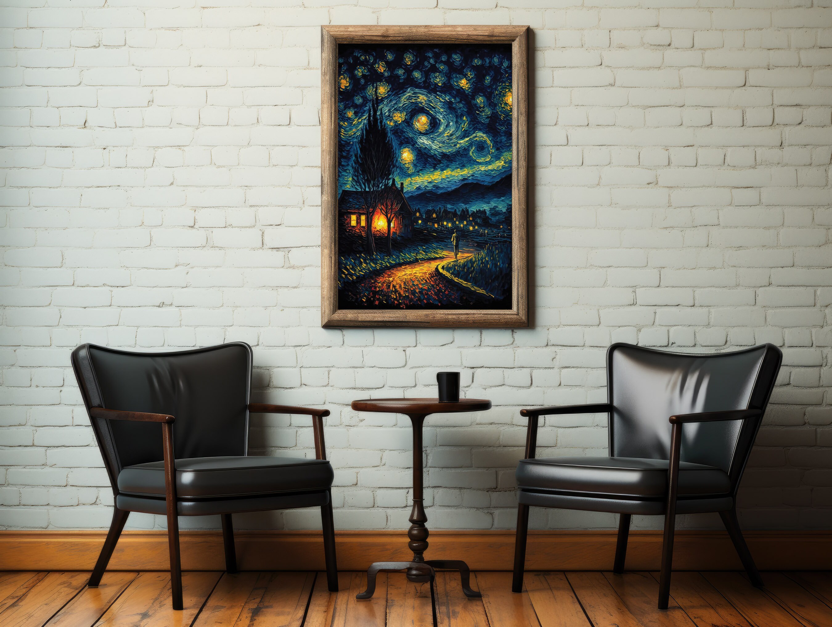 The Starry Night Sky Van Gogh Oil Painting Digital Printable Wall Art ...