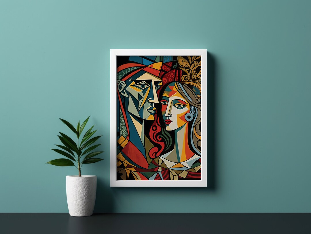 Picasso Royal Couple Portrait Digital Printable Wall Art Print Instant ...