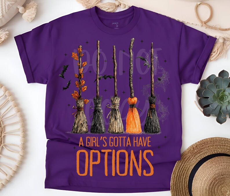 Funny Witch Broom Options PNG - Spooky Season Sublimation (digital ...