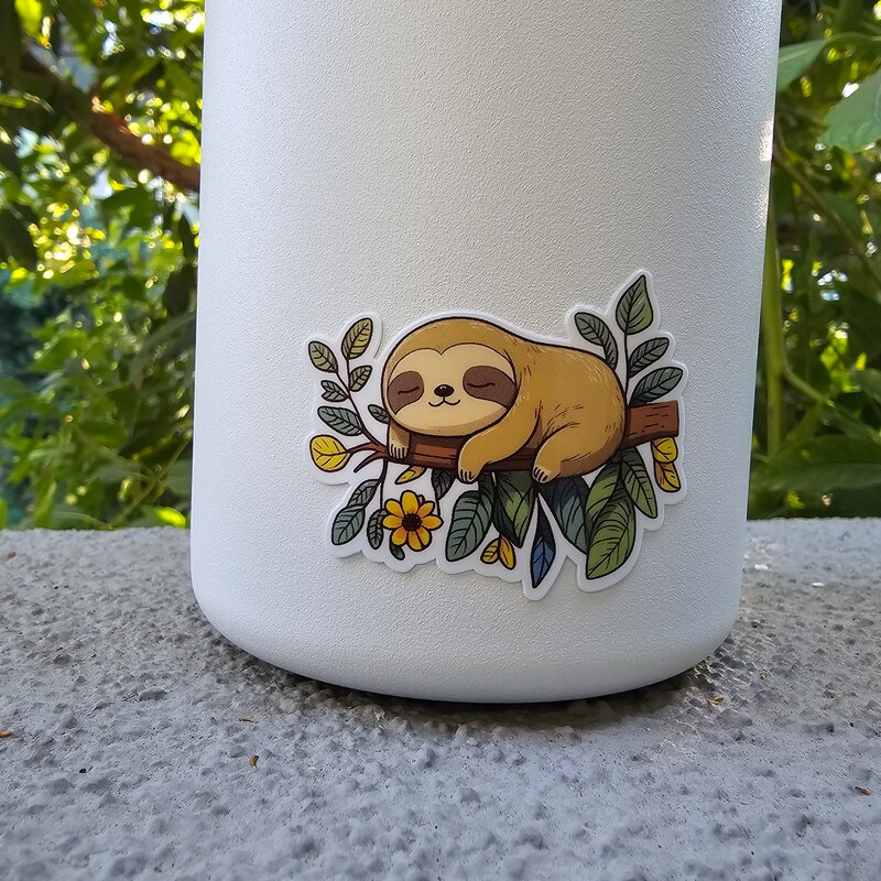 Sloth Sticker - Etsy