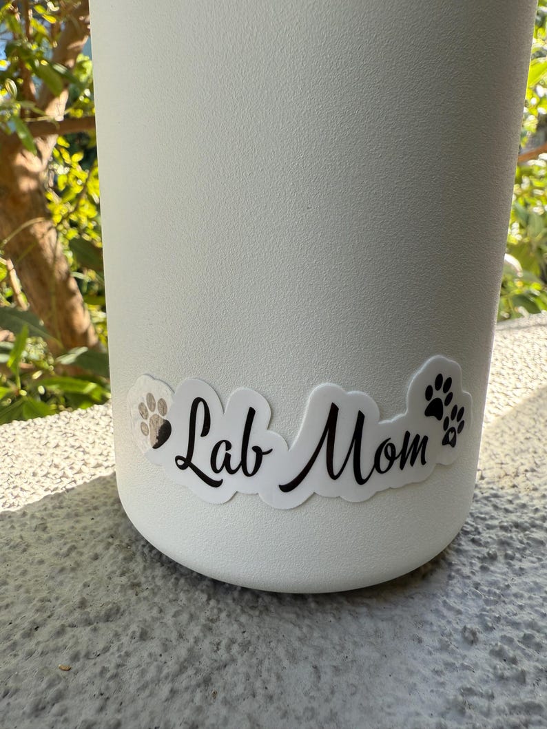 Lab Mom Waterproof Sticker – Labrador Dog Decal - Etsy