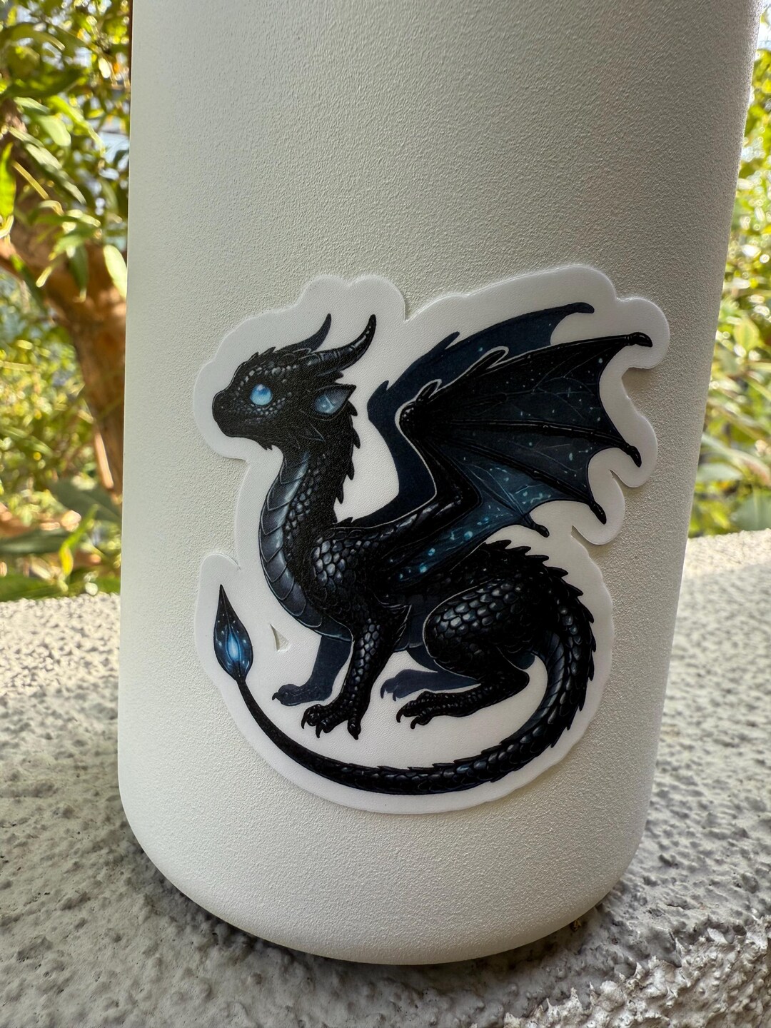 Black Dragon Sticker - 2.5" Waterproof Sticker, Black Dragon Sticker ...