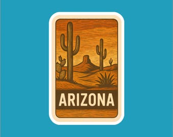Vintage 1950's Style Tombstone AZ Arizona Boothill Retro Travel Decal ...
