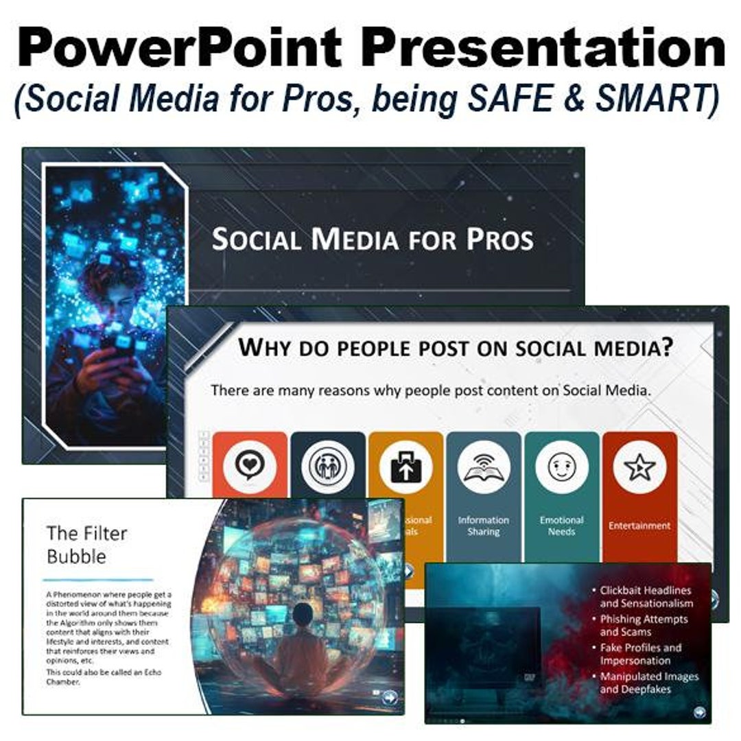 Social Media for Pros Powerpoint Presentation - Being Safe and Smart ...
