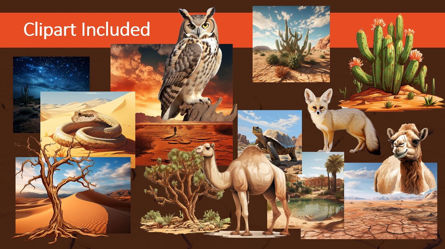 Powerpoint Template - Desert Theme (plus Some Clipart) - Etsy