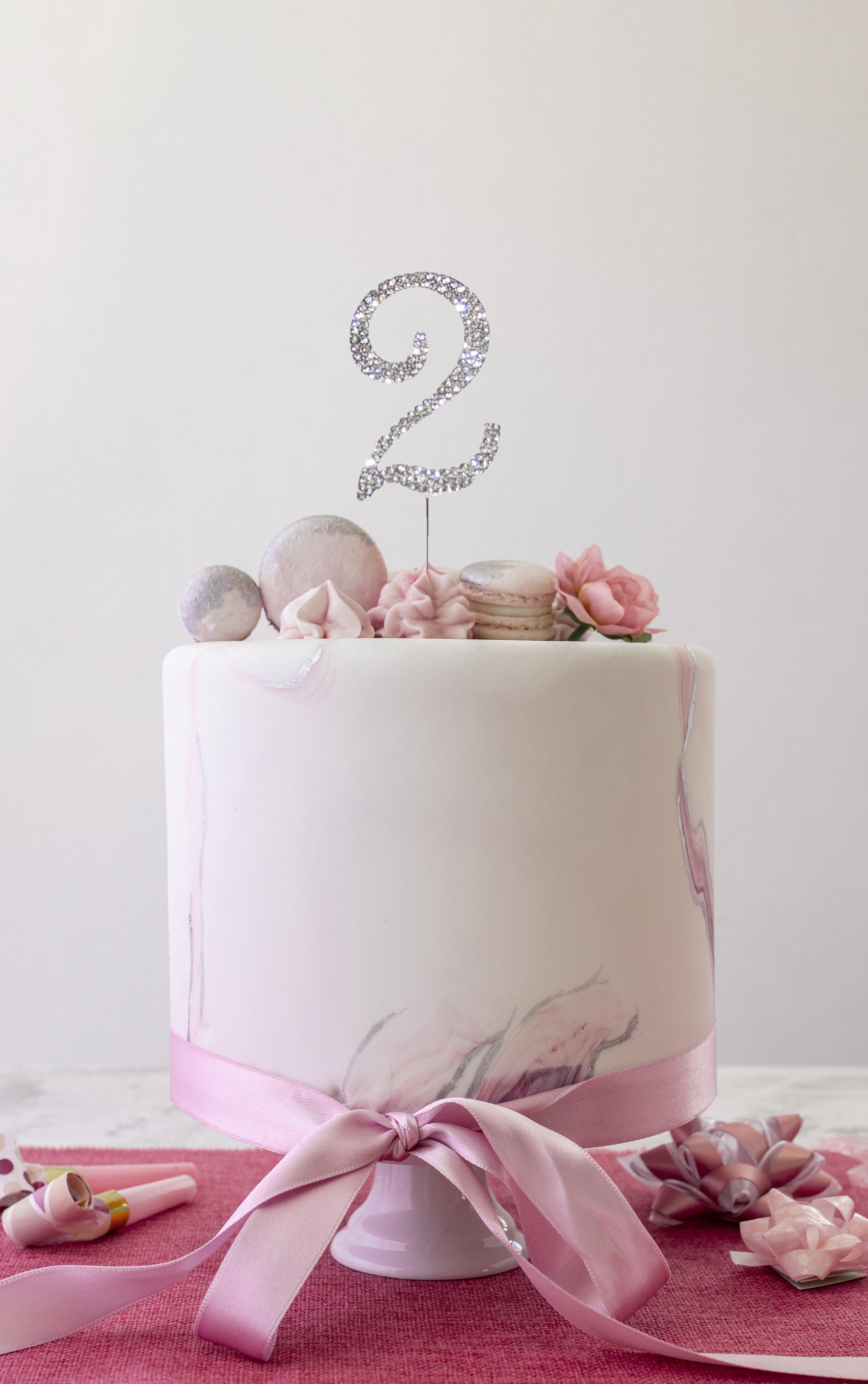 Metal Rhinestone Crystal Cake Topper | Rhinestone Monogram Bling Cake ...