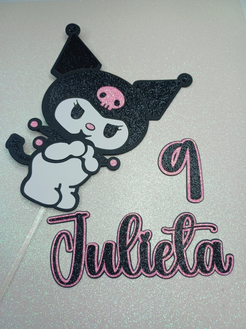 Kuromi Cake Topper | Kuromi Topper | Cupcake Topper | Birthday Cake ...