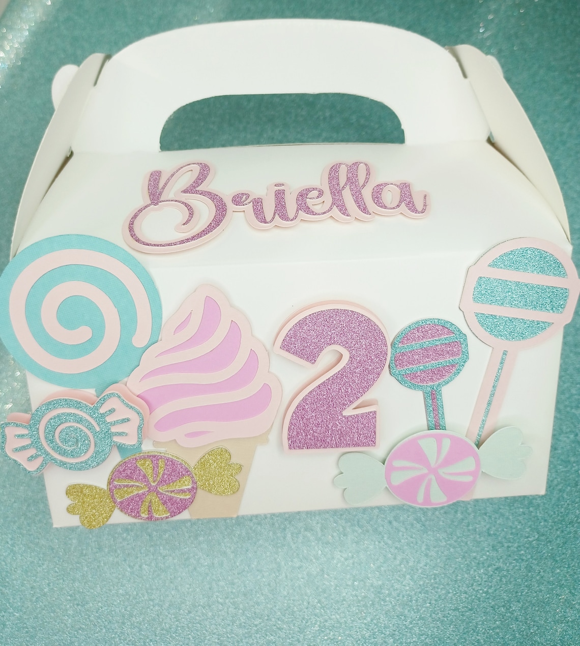 Ice Cream Favor Box | Candy Land Treat Box | Colorful Candy Box | Ice ...