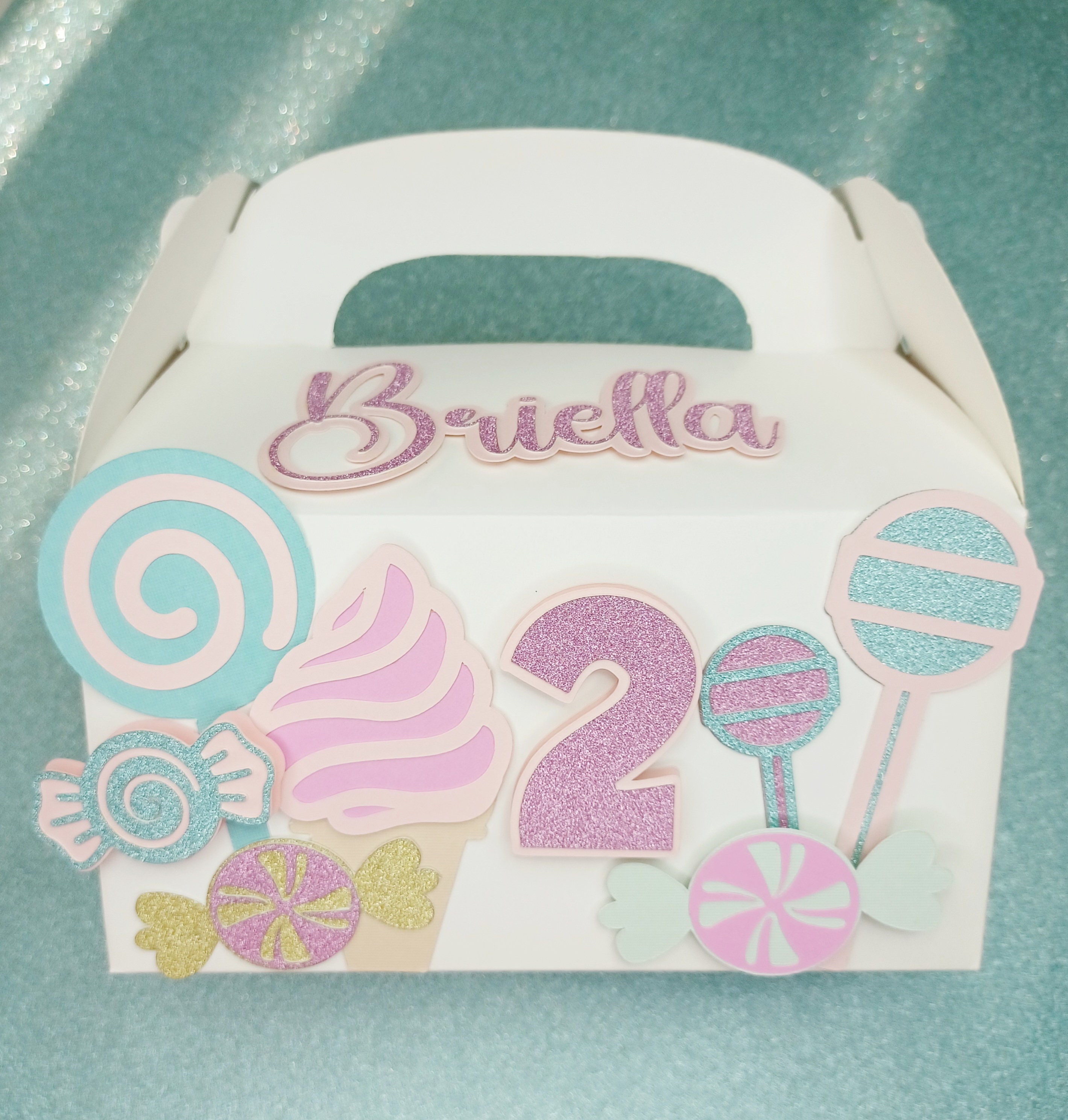 Ice Cream Favor Box | Candy Land Treat Box | Colorful Candy Box | Ice ...