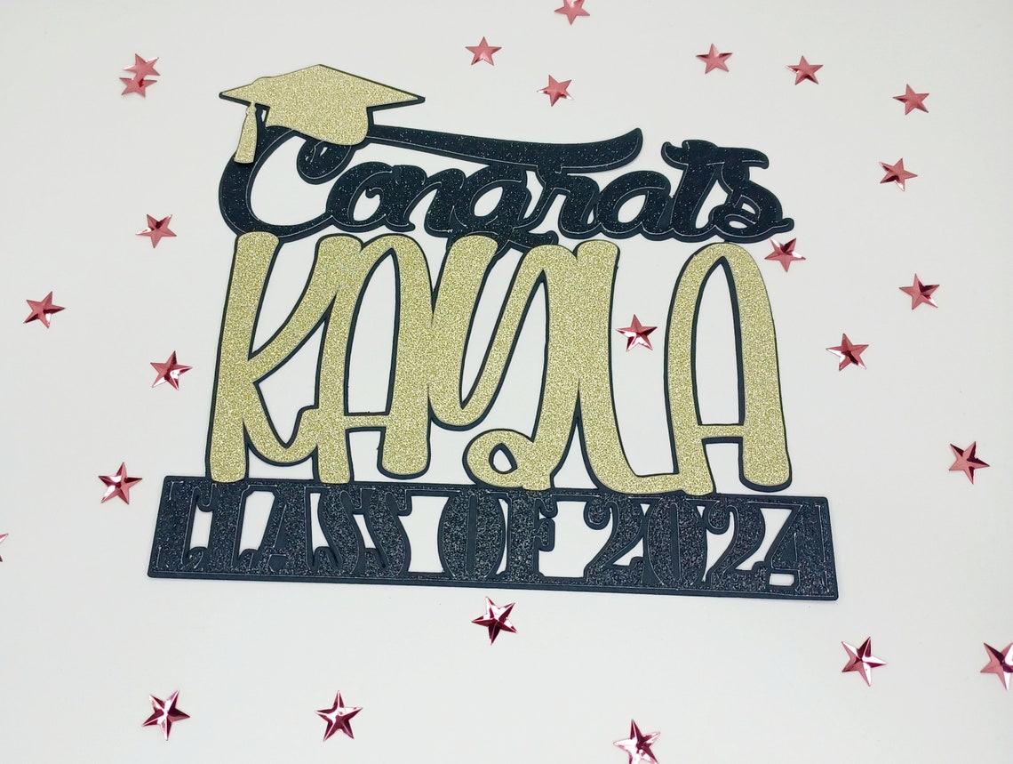 Personalized Graduation Topper Custom Graduation Topper Grad Graduation ...