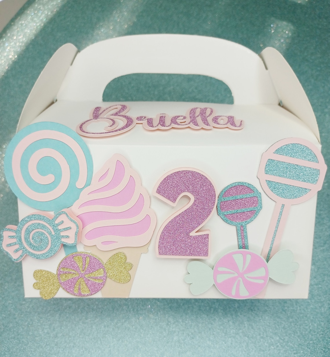Ice Cream Favor Box Candy Land Treat Box Colorful Candy Box Ice Cream ...