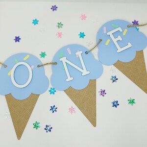 Ice Cream Birthday Banner | Ice Cream Cone Banner | Birthday Banner ...