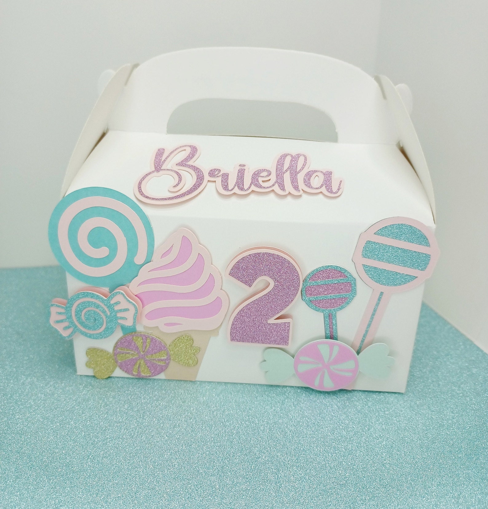 Ice Cream Favor Box Candy Land Treat Box Colorful Candy Box Ice Cream ...