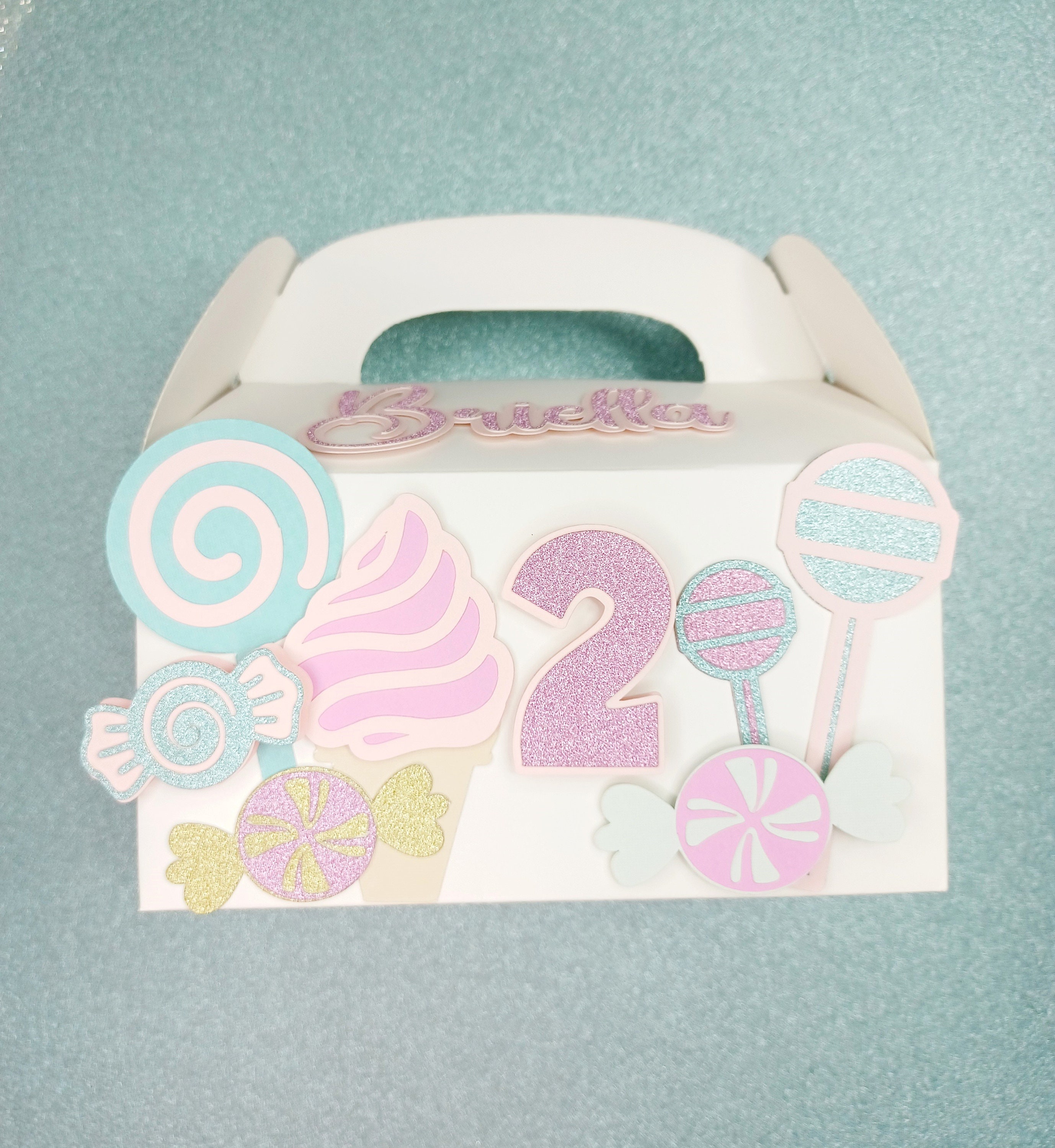 Ice Cream Favor Box | Candy Land Treat Box | Colorful Candy Box | Ice ...