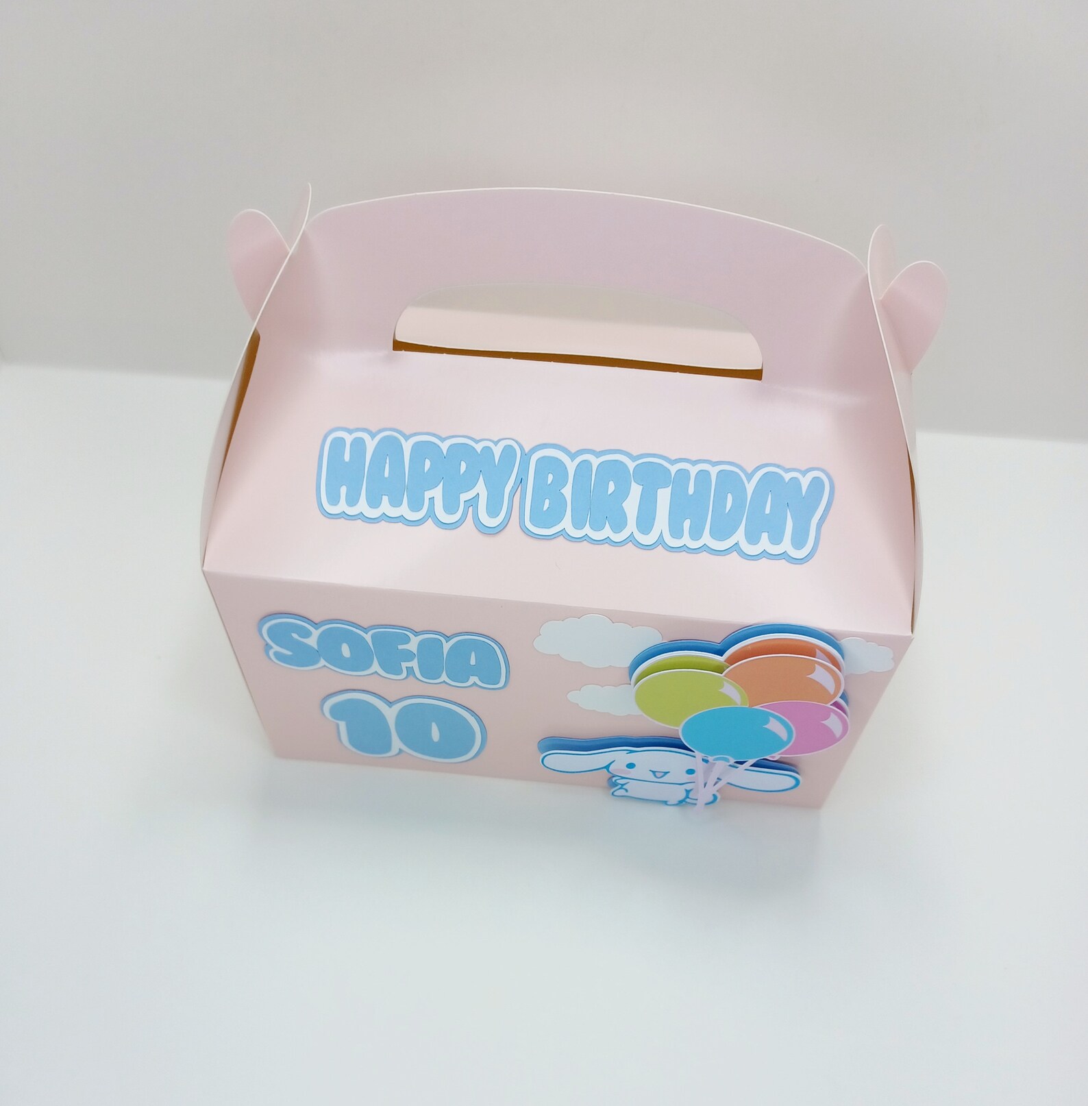 Pink Favor Box |cinna Bunny Custom Candy Box | Kawaii-themed Favor Box ...