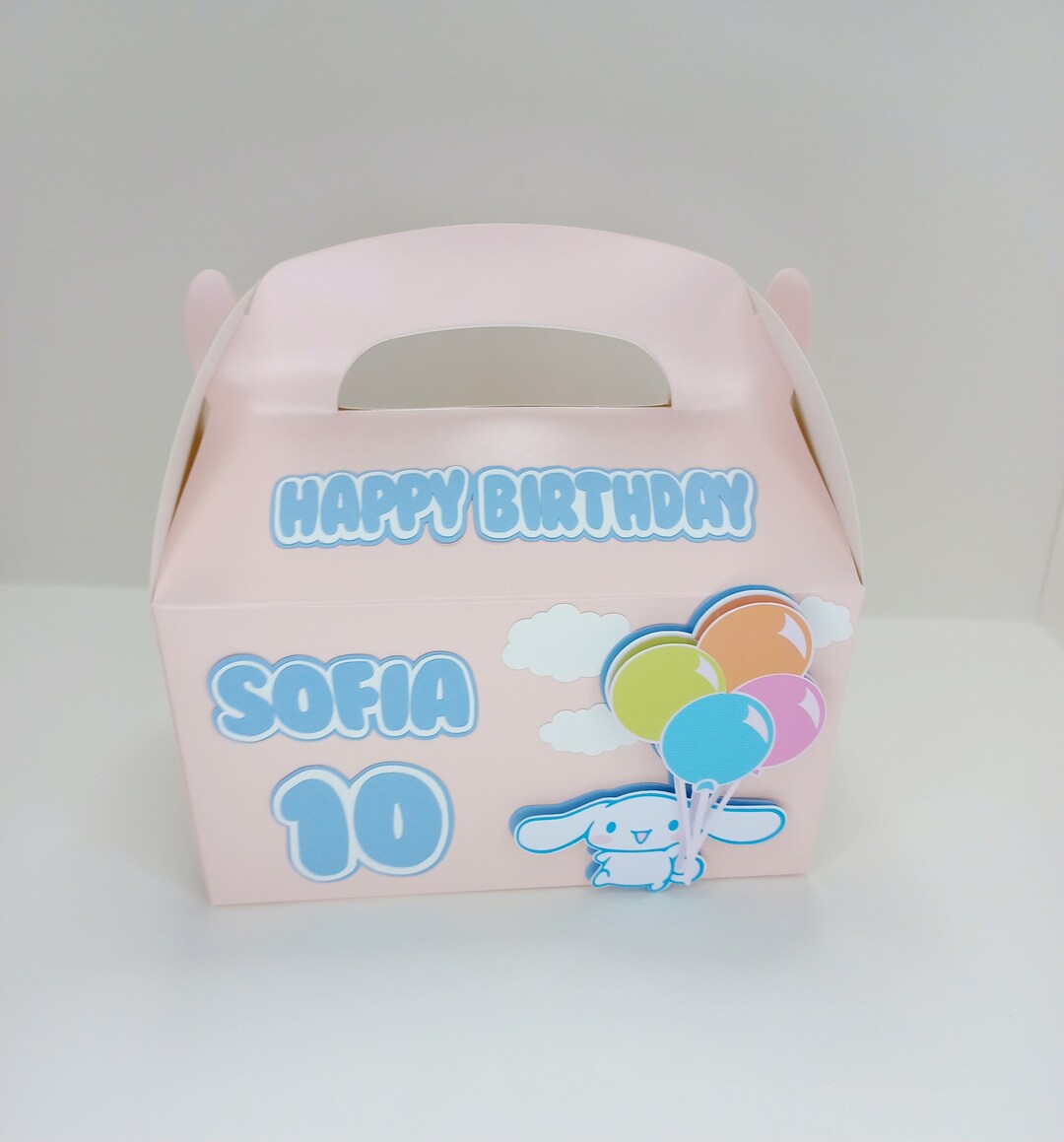 Pink Favor Box |cinna Bunny Custom Candy Box | Kawaii-themed Favor Box ...
