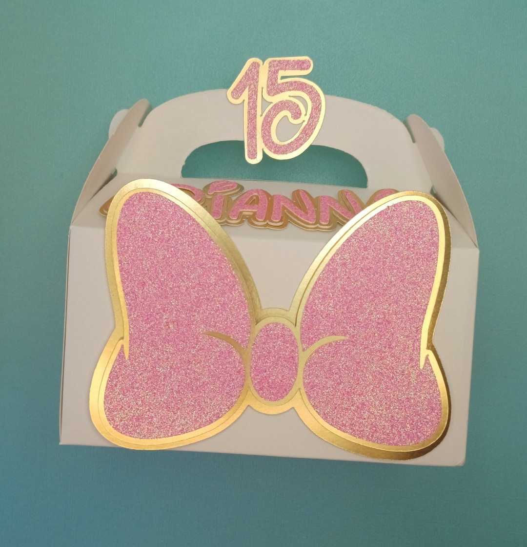 Minnie Mouse Party Favor Box: Custom Candy Gable Box - Etsy