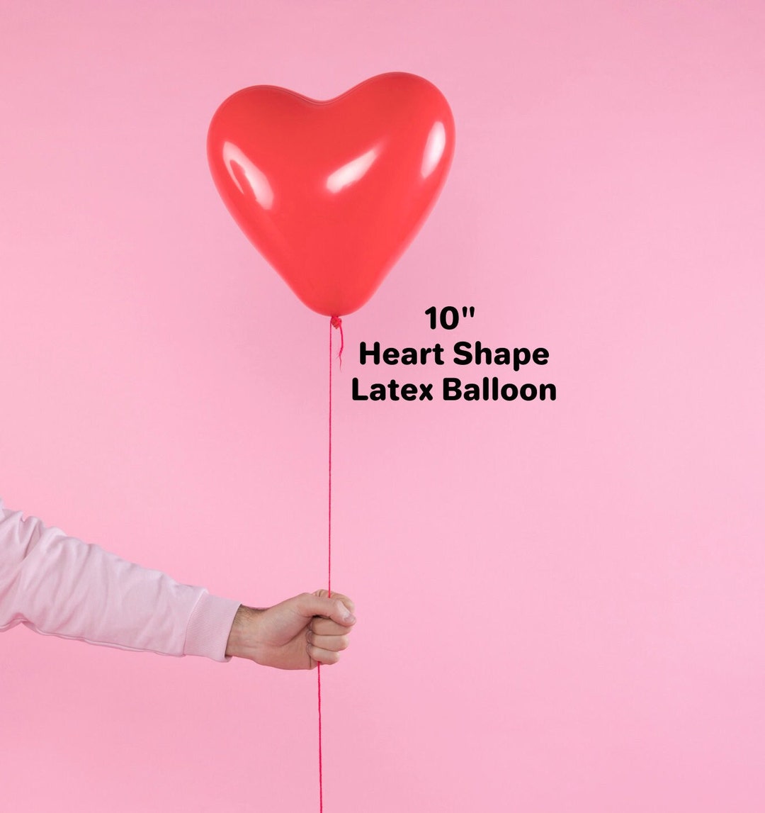 10" Heart Latex Balloon: Party Decoration - Etsy