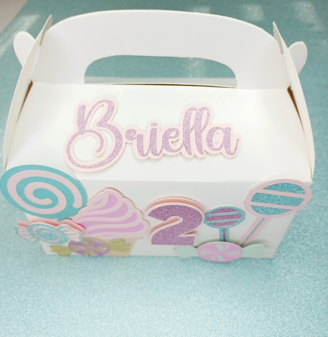 Ice Cream Favor Box Candy Land Treat Box Colorful Candy Box Ice Cream ...