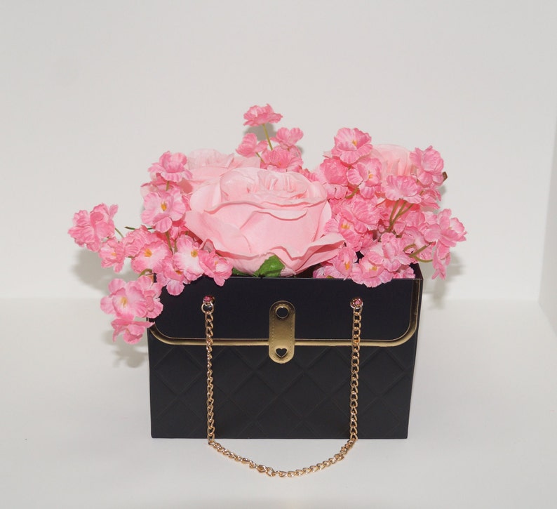Personalized Mini Purse Flower Box: Bridesmaid Proposal Gift - Etsy