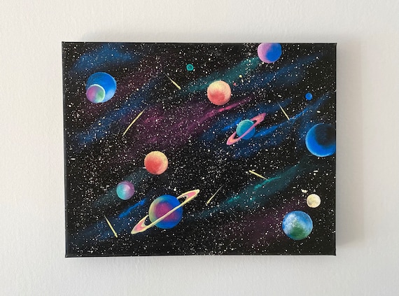 Acrylic Outer Space Paintings
