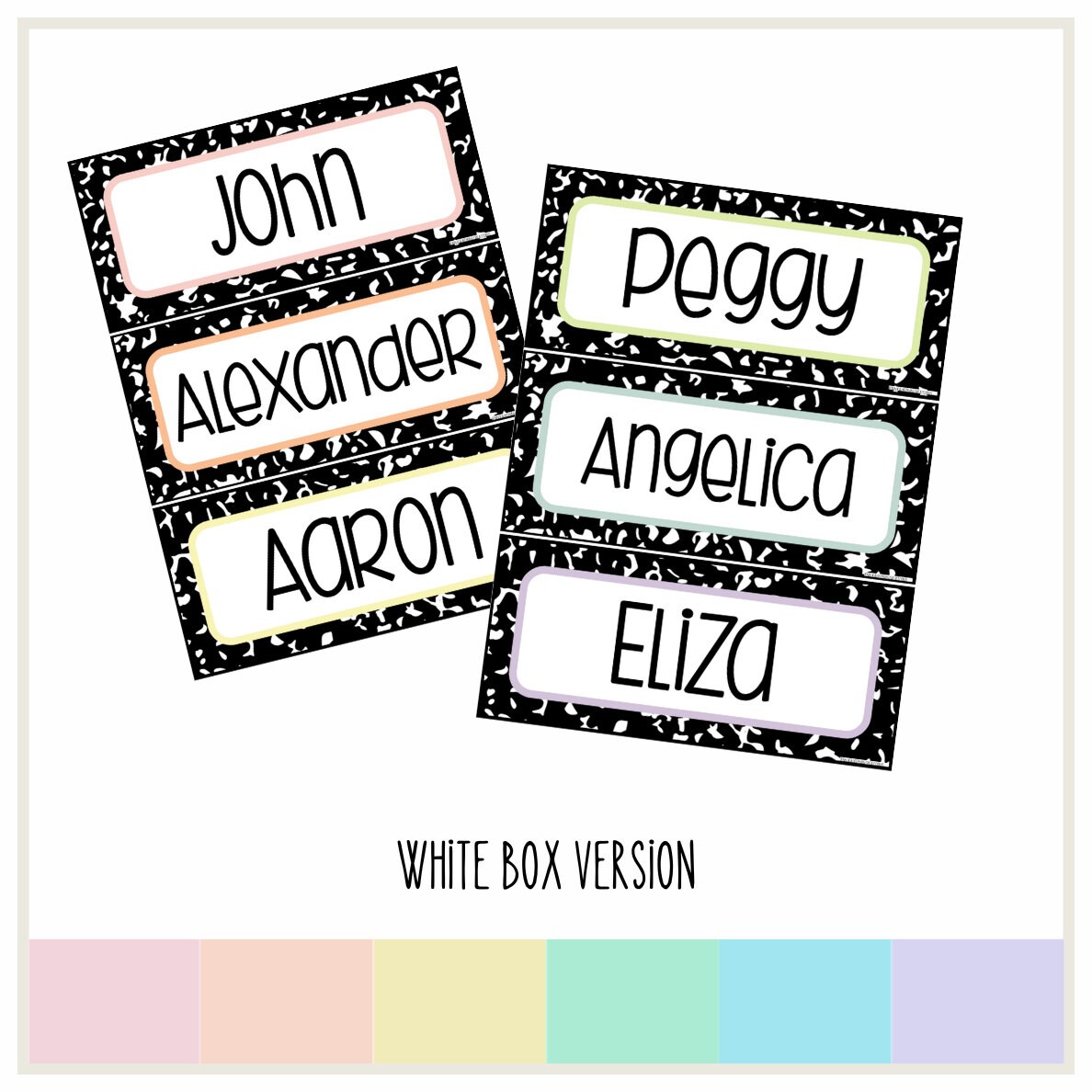 Editable Composition Notebook Pastels - Etsy