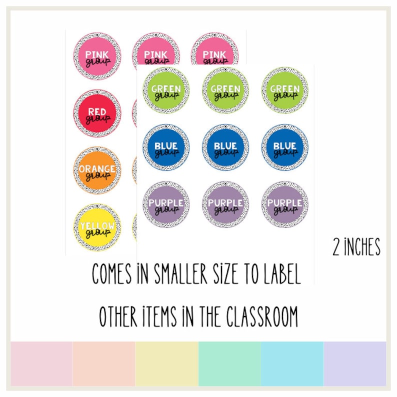 Reading Group | Table Signs | Grouping Labels | Color Groups | Boho ...