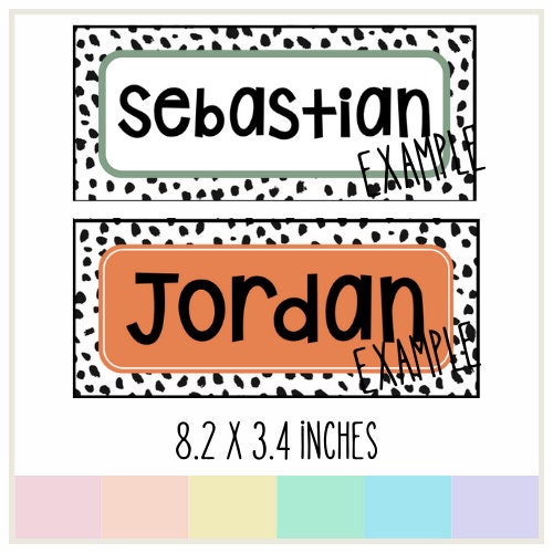 Neutral Boho Name Tags/plates - Etsy