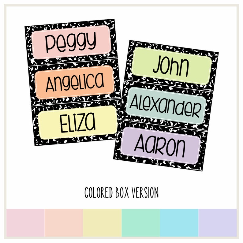 Editable Composition Notebook Pastels - Etsy