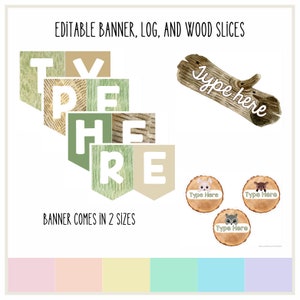 Editable Back to School Woodland Bulletin Board Kit | Calming ...