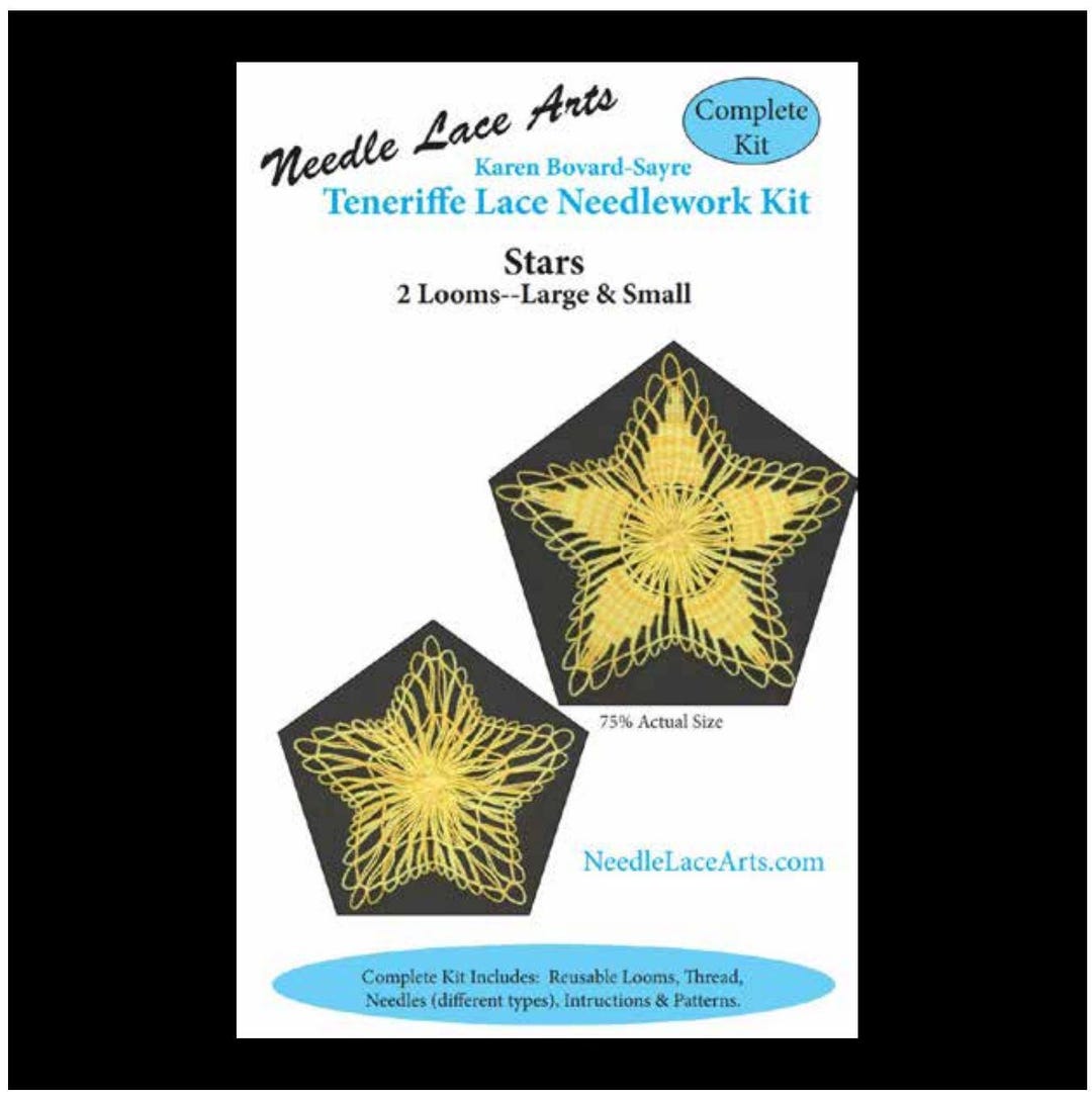 Stars 2 Sizes Teneriffe Lace Complete Kit Tenerife Sol Lace - Etsy