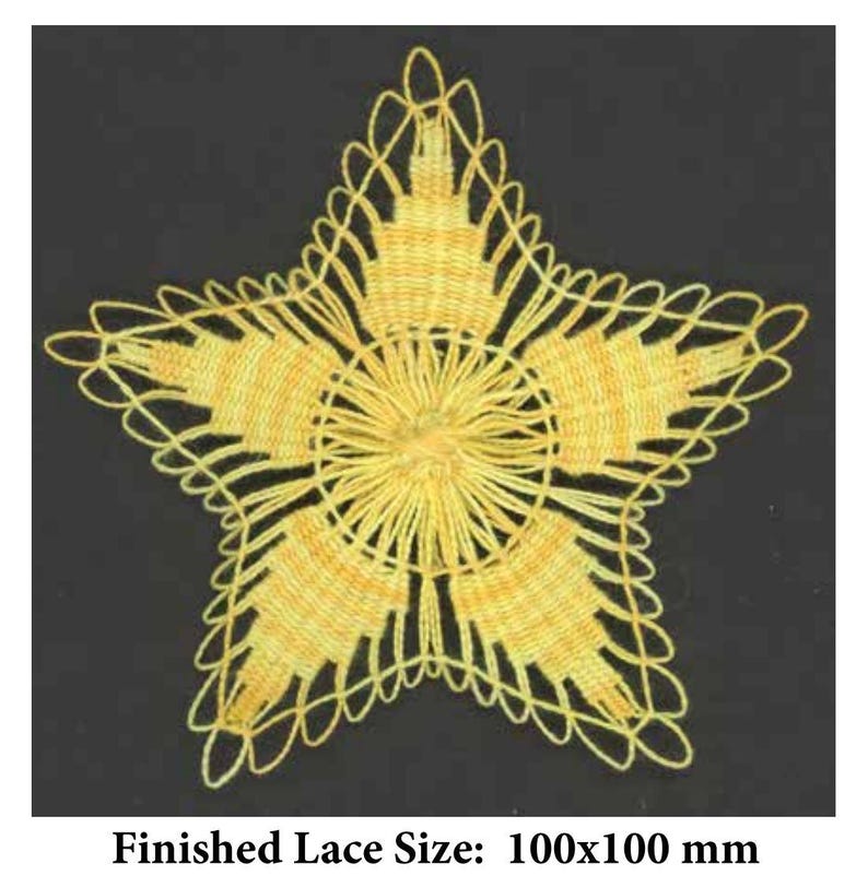 Star Large Teneriffe Lace Needlework Complete Kit Tenerife Sol Lace - Etsy