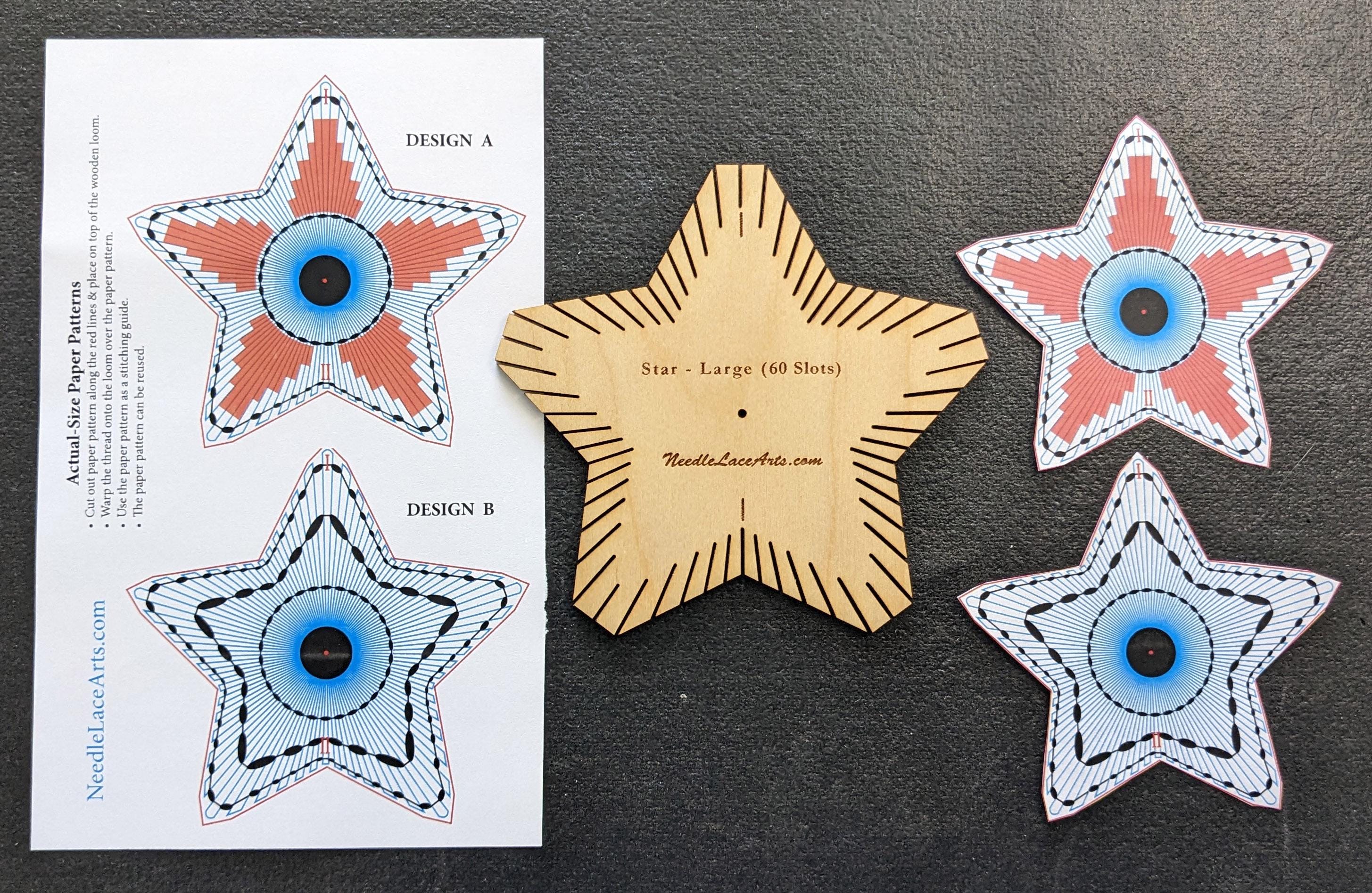 Star Large Teneriffe Lace Needlework Complete Kit Tenerife Sol Lace - Etsy