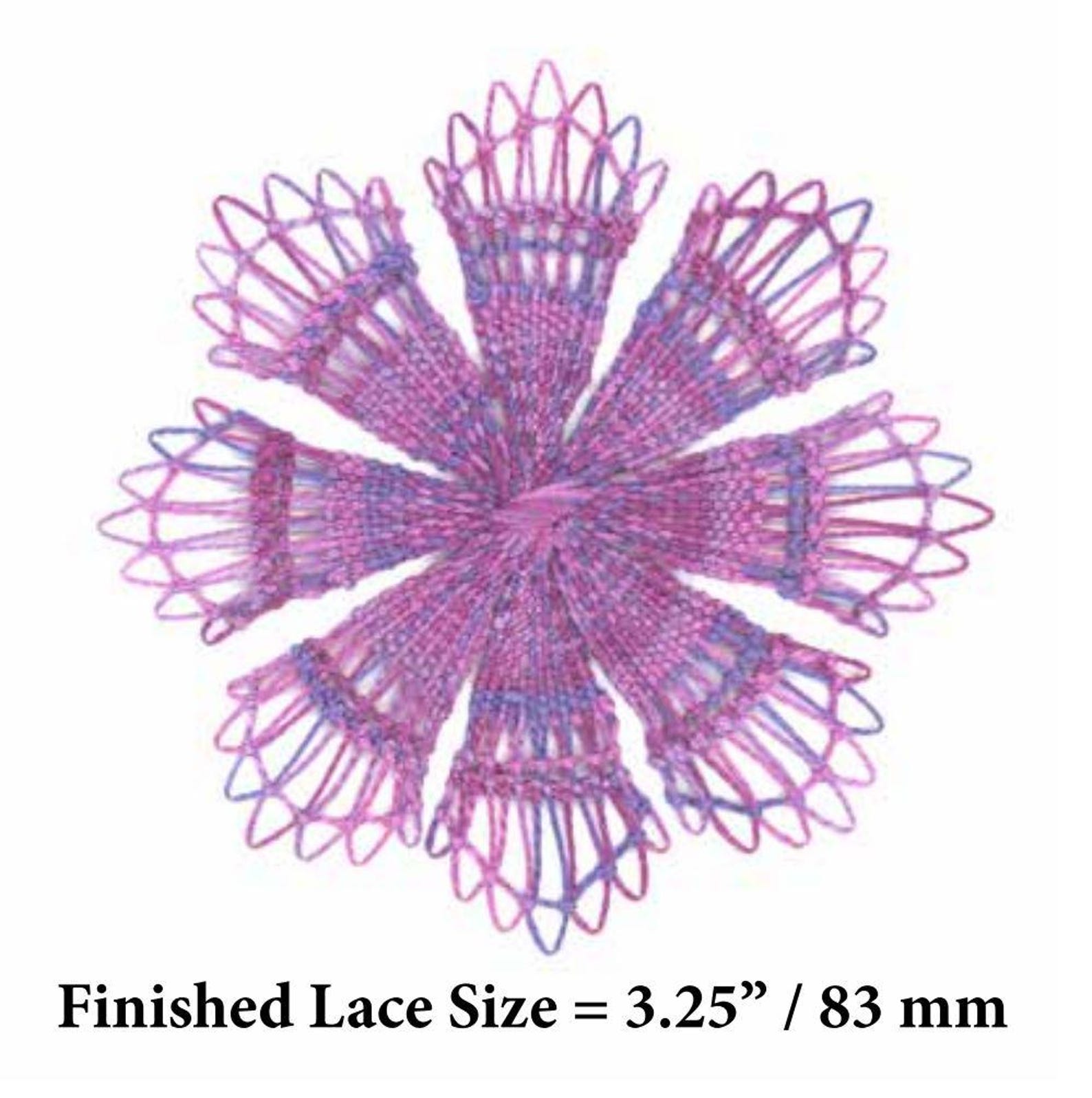 Flower #2 Teneriffe Lace Needlework Complete Kit Tenerife Sol Lace - Etsy