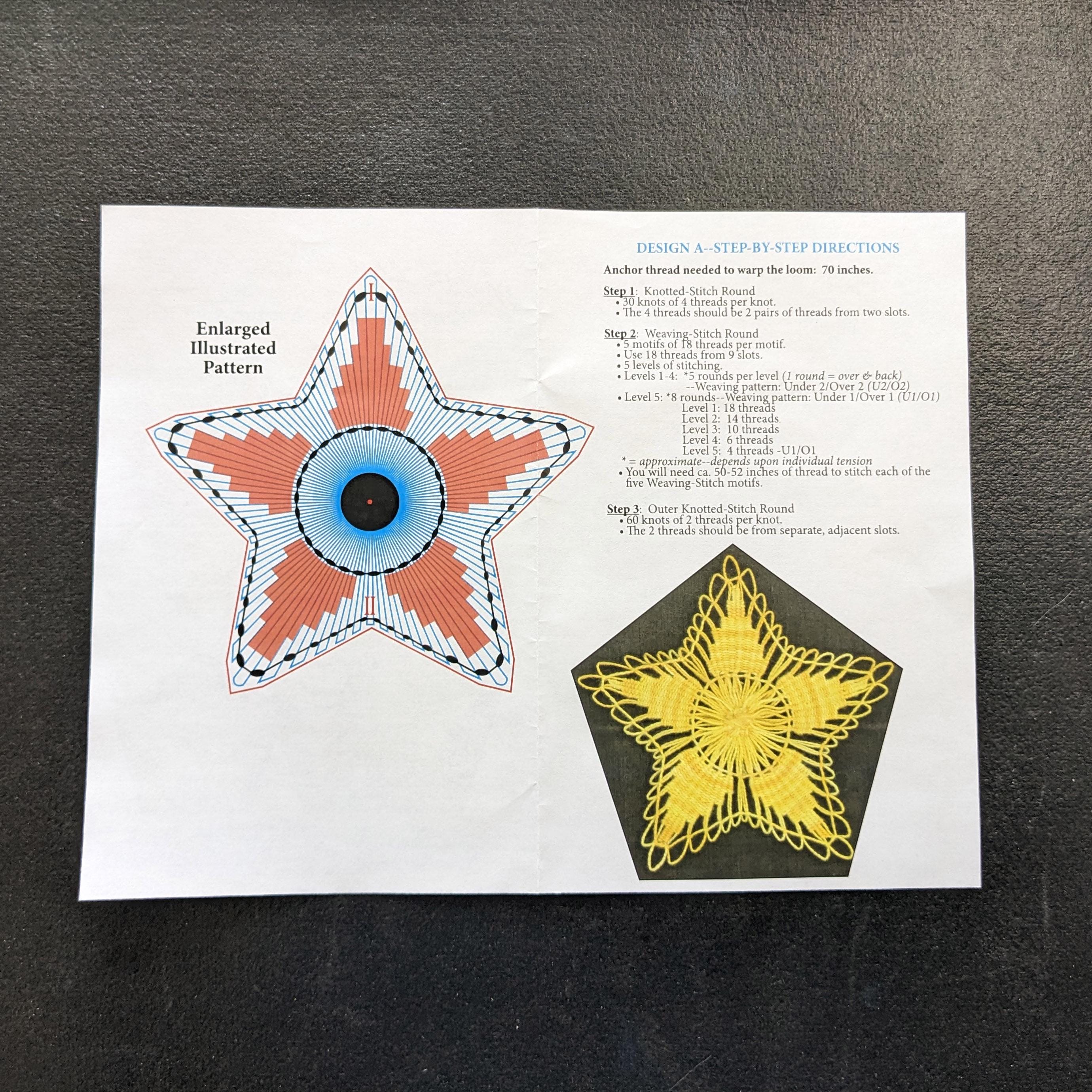 Star Large Teneriffe Lace Needlework Complete Kit Tenerife Sol Lace - Etsy