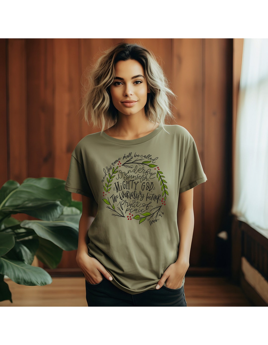 Wonderful Counselor Sweatshirt Isaiah 9 6 Sweater Mighty God - Etsy