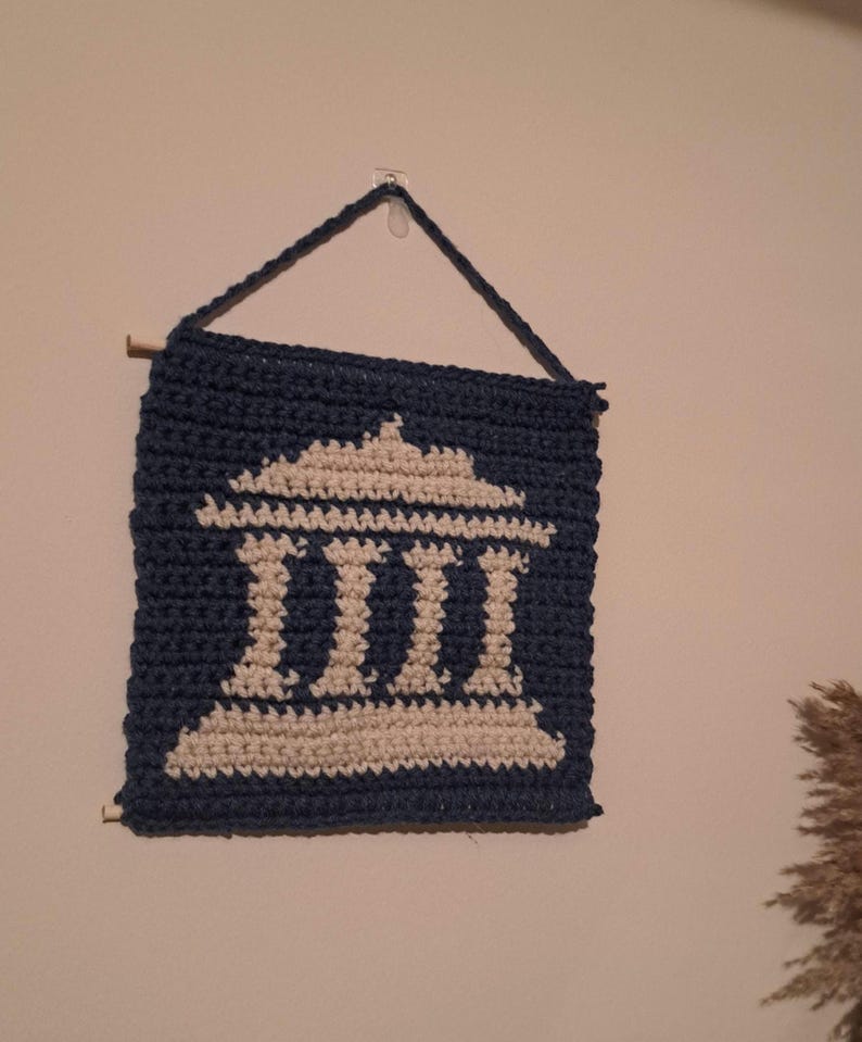 Greek Temple Tapestry Crochet Pattern - Etsy