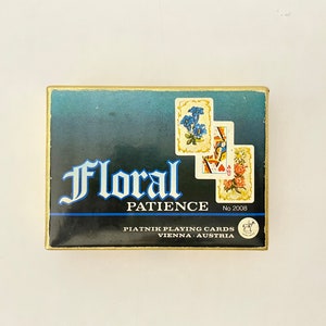 Vintage Piatnik "floral Patience" Boxed Set Double Deck Ladies Playing Cards. - Etsy