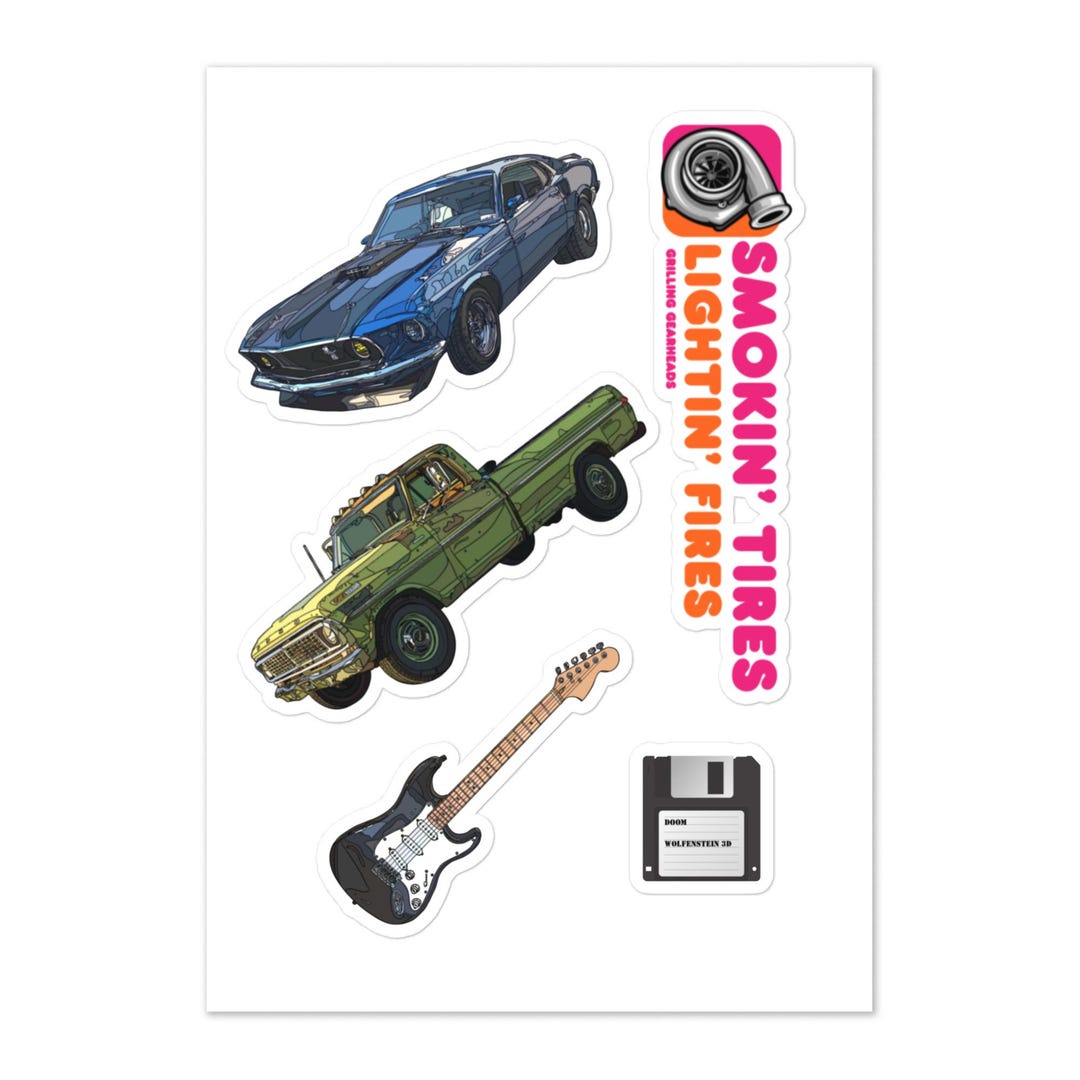 Super Sticker Pack- Jolene and Her Sister the 1969 Mach 1 Mustang - Etsy