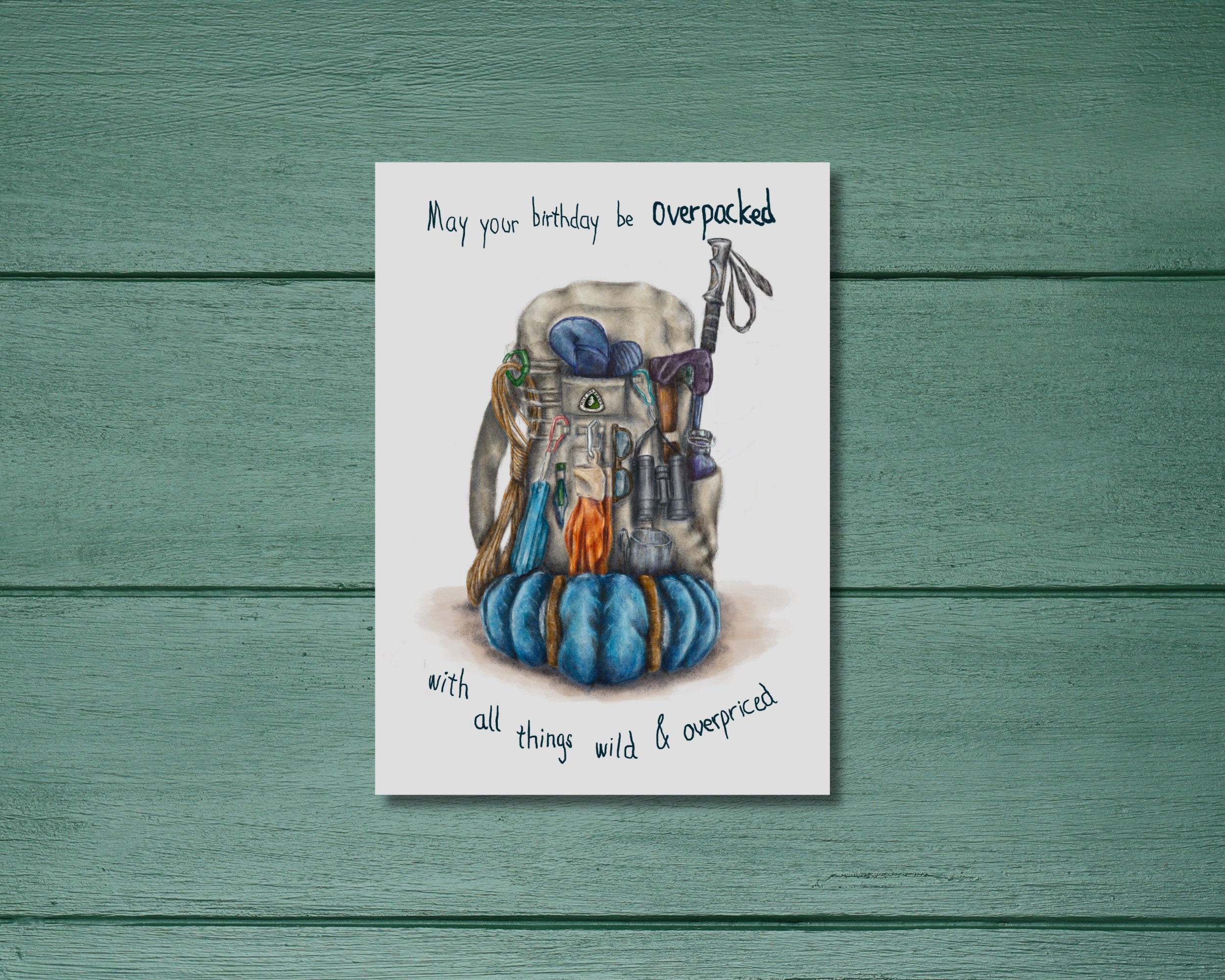 4 for 16 Bundle of Greeting Cards | Hiking Greeting Card Bundle ...