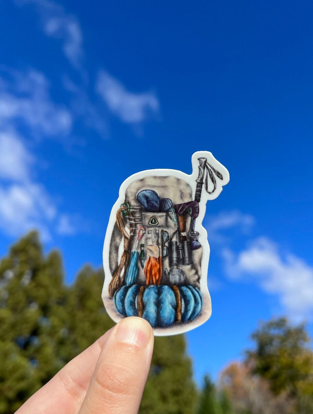 Backpack Sticker|hiking Sticker|sticker for Hikers|outdoor Themed ...