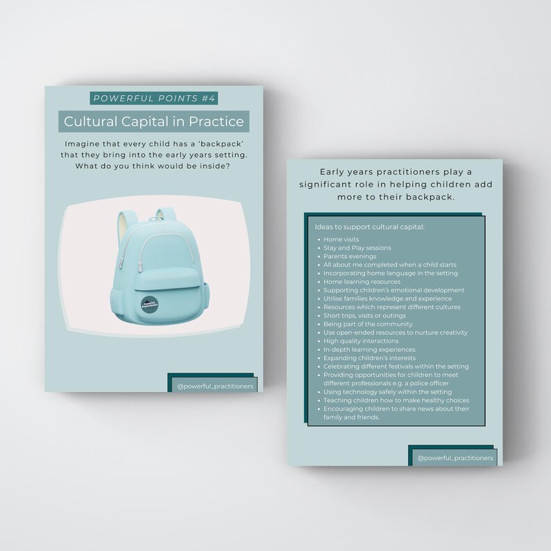 Early Years Cultural Capital in Practice Guidance - Etsy