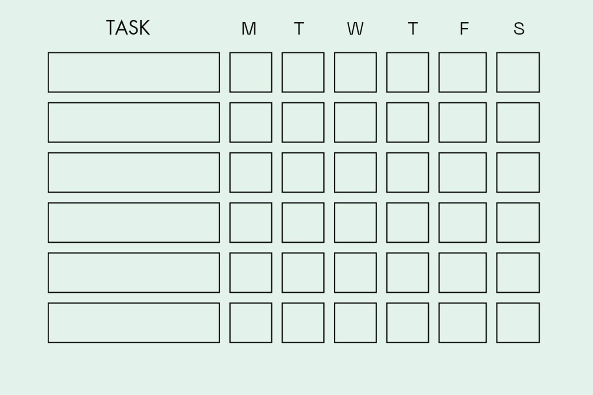 Blank Chore Chart - Etsy