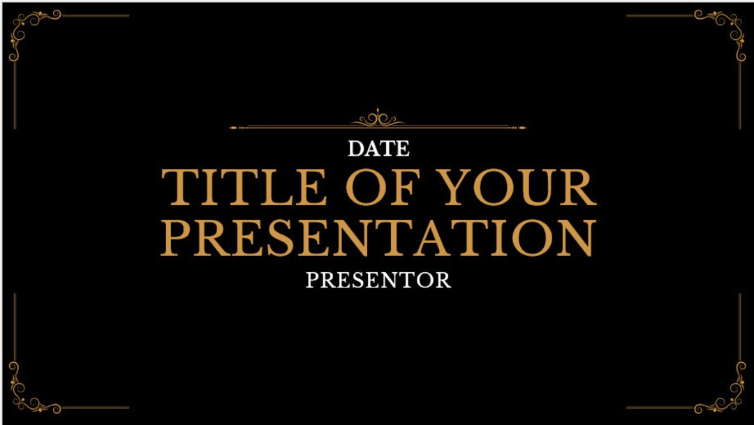 Fancy Business Slides Template - Etsy