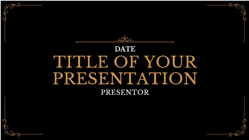 Fancy Business Slides Template - Etsy