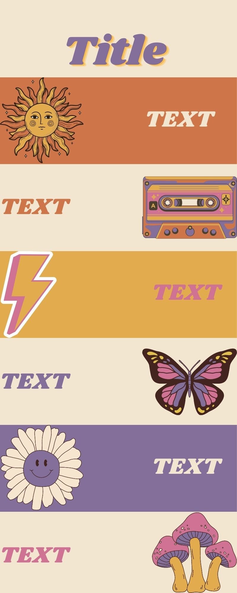 Retro Style Infographic Templates - Etsy